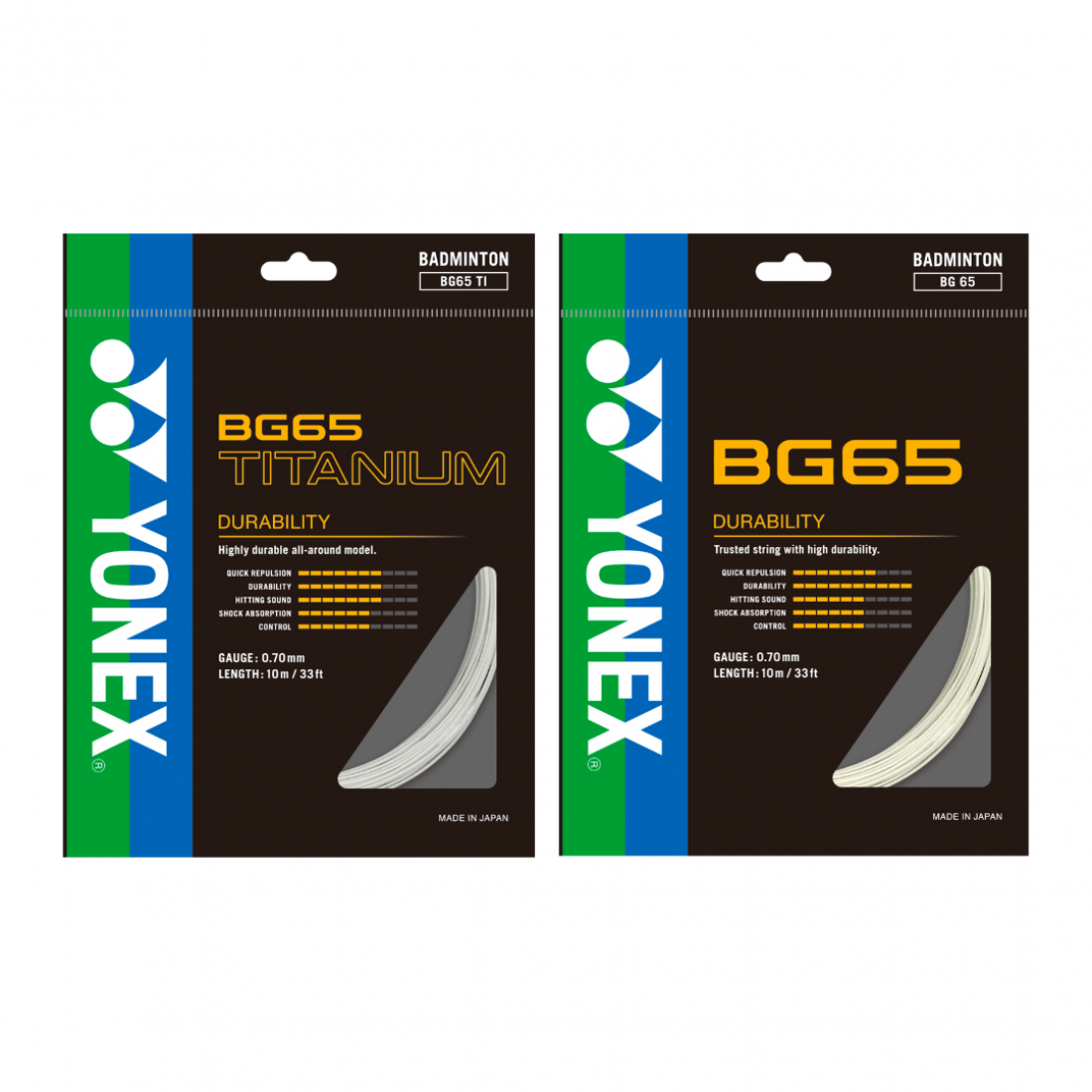 Combo Yonex BG 65 And BG 65 Titanium Badminton String - Sanneu Sports