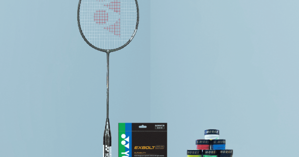 Yonex Astrox Lite 43i Badminton Racquet, Yonex Exbolt 68 String, Morex ...